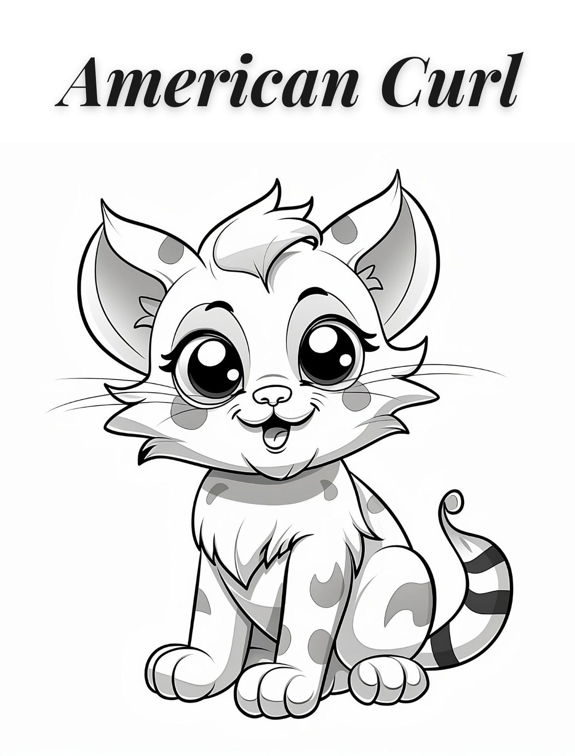 10 Enchanting Cats Coloring Pages, Printable Coloring Page, Printable ...