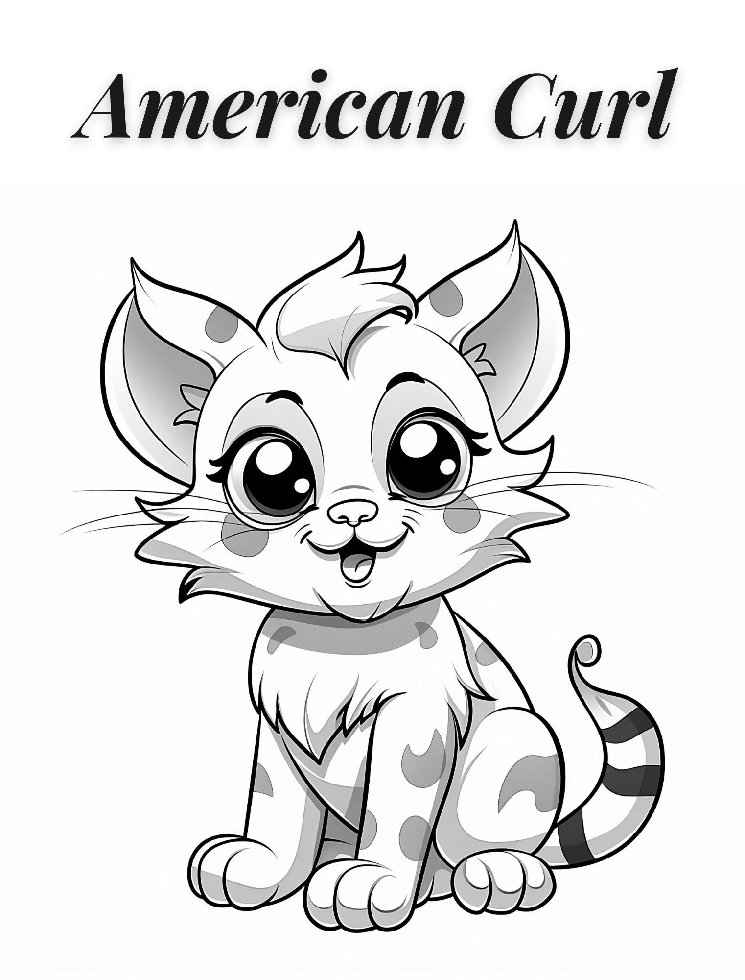 10 Enchanting Cats Coloring Pages, Printable Coloring Page, Printable ...