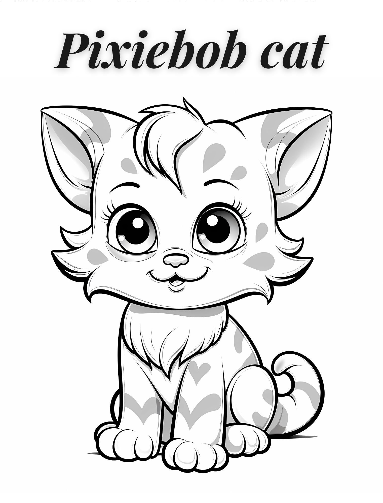 10 Enchanting Cats Coloring Pages, Printable Coloring Page, Printable ...