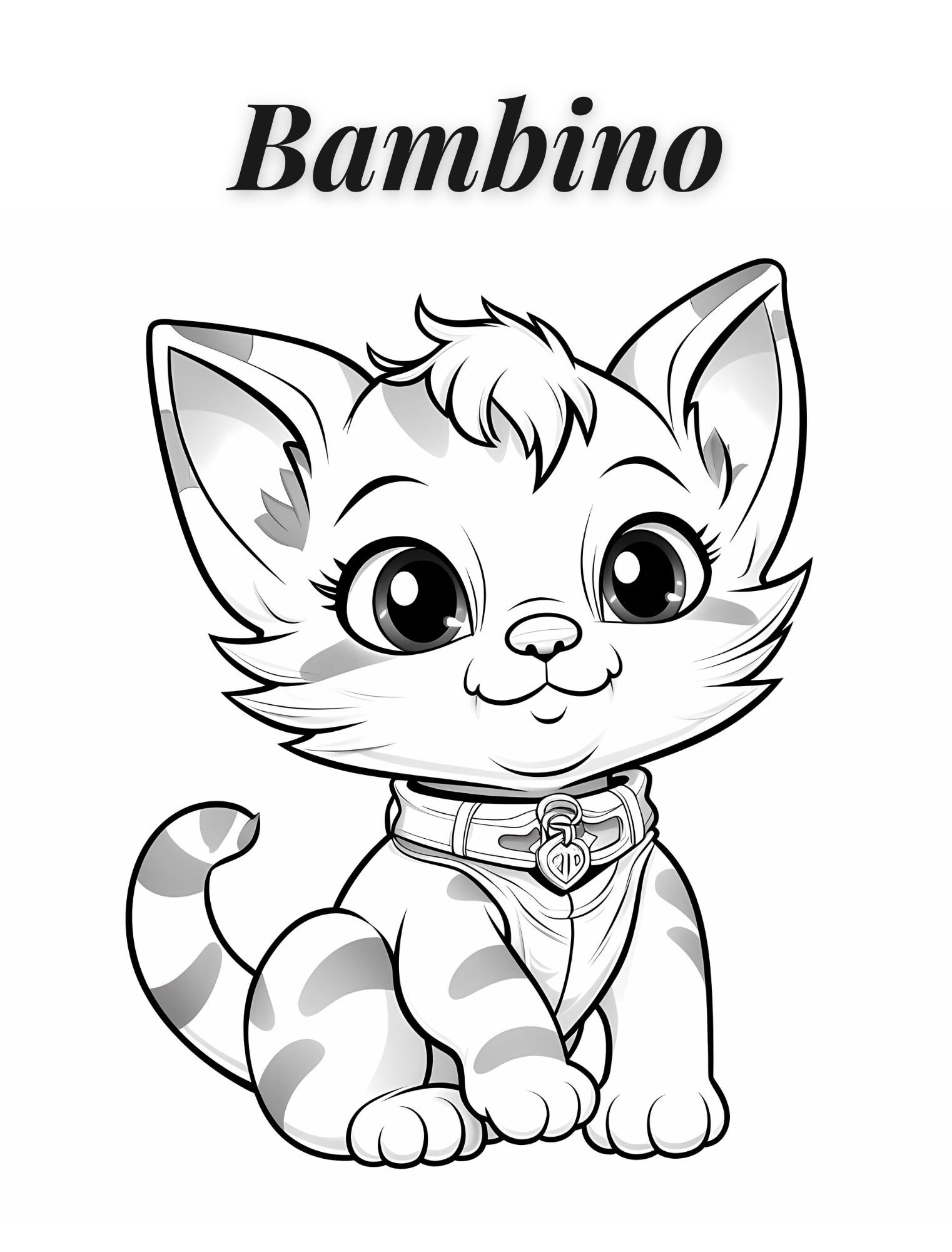 10 Enchanting Cats Coloring Pages, Printable Coloring Page, Printable ...