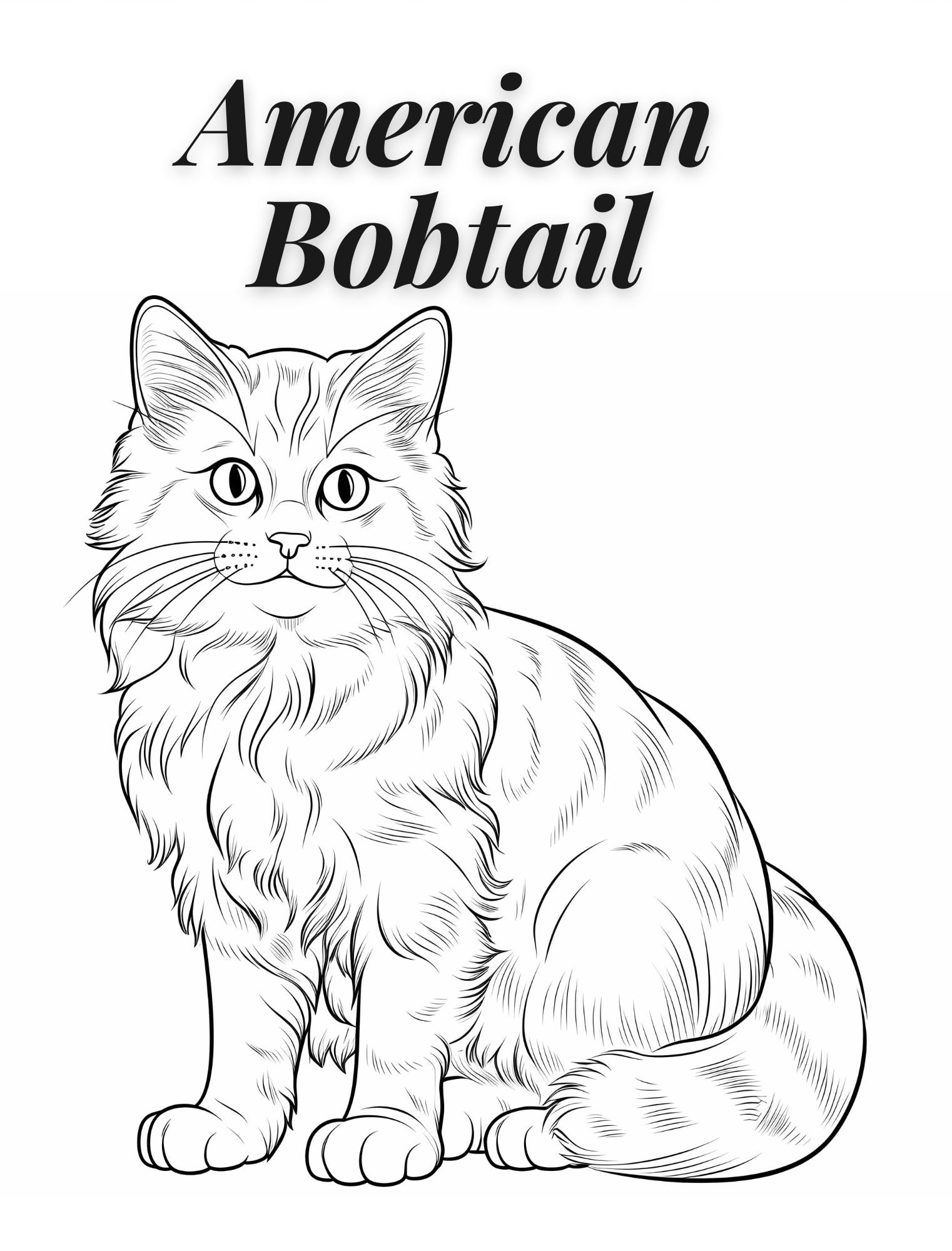 10 Enchanting Cats Coloring Pages, Printable Coloring Page, Printable ...