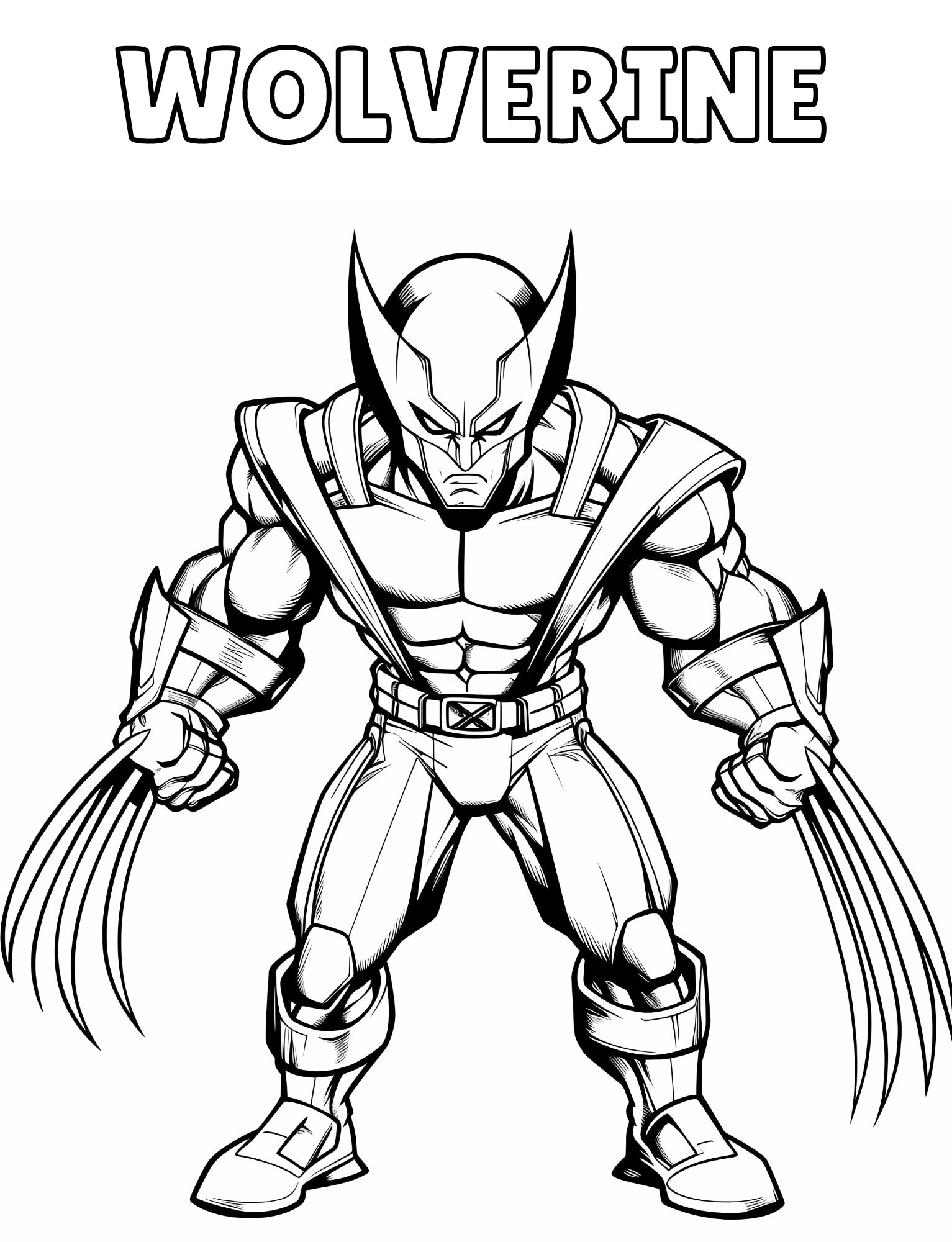 Coloring Superheroes Book, Printable Coloring Book, Printable PDF ...