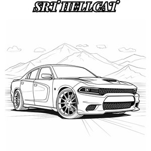 Amazing Cars Coloring Book, Printable Coloring Page, Cars Coloring ...