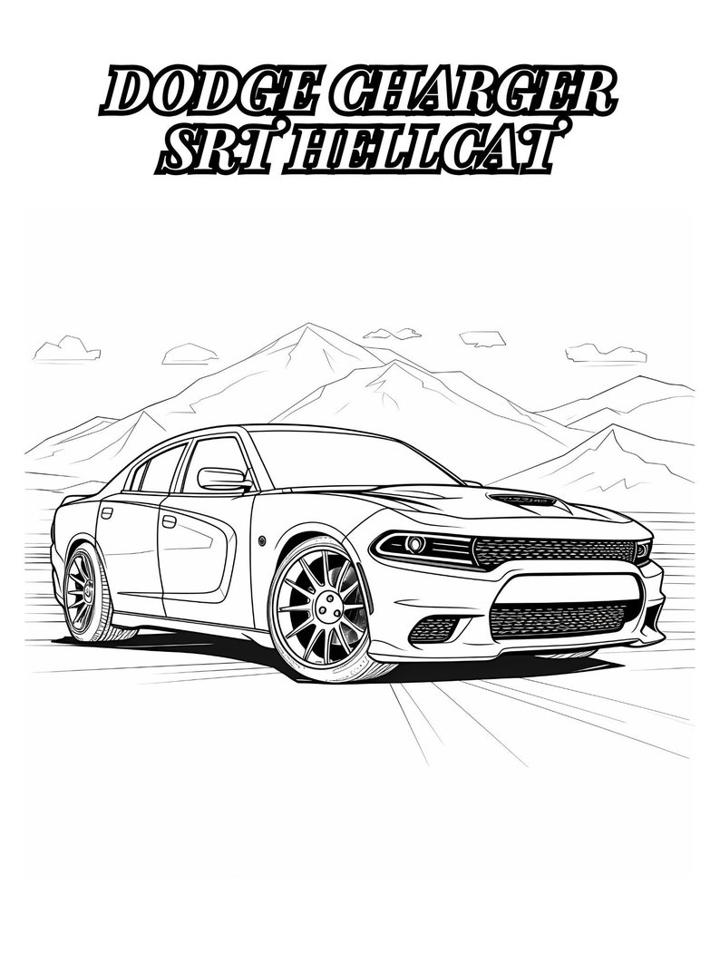 Amazing Cars Coloring Book, Printable Coloring Page, Cars Coloring ...