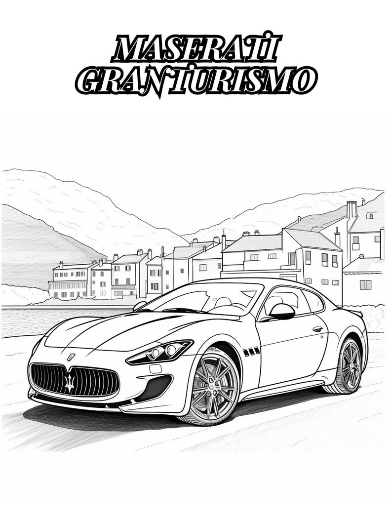 Amazing Cars Coloring Book, Printable Coloring Page, Cars Coloring ...