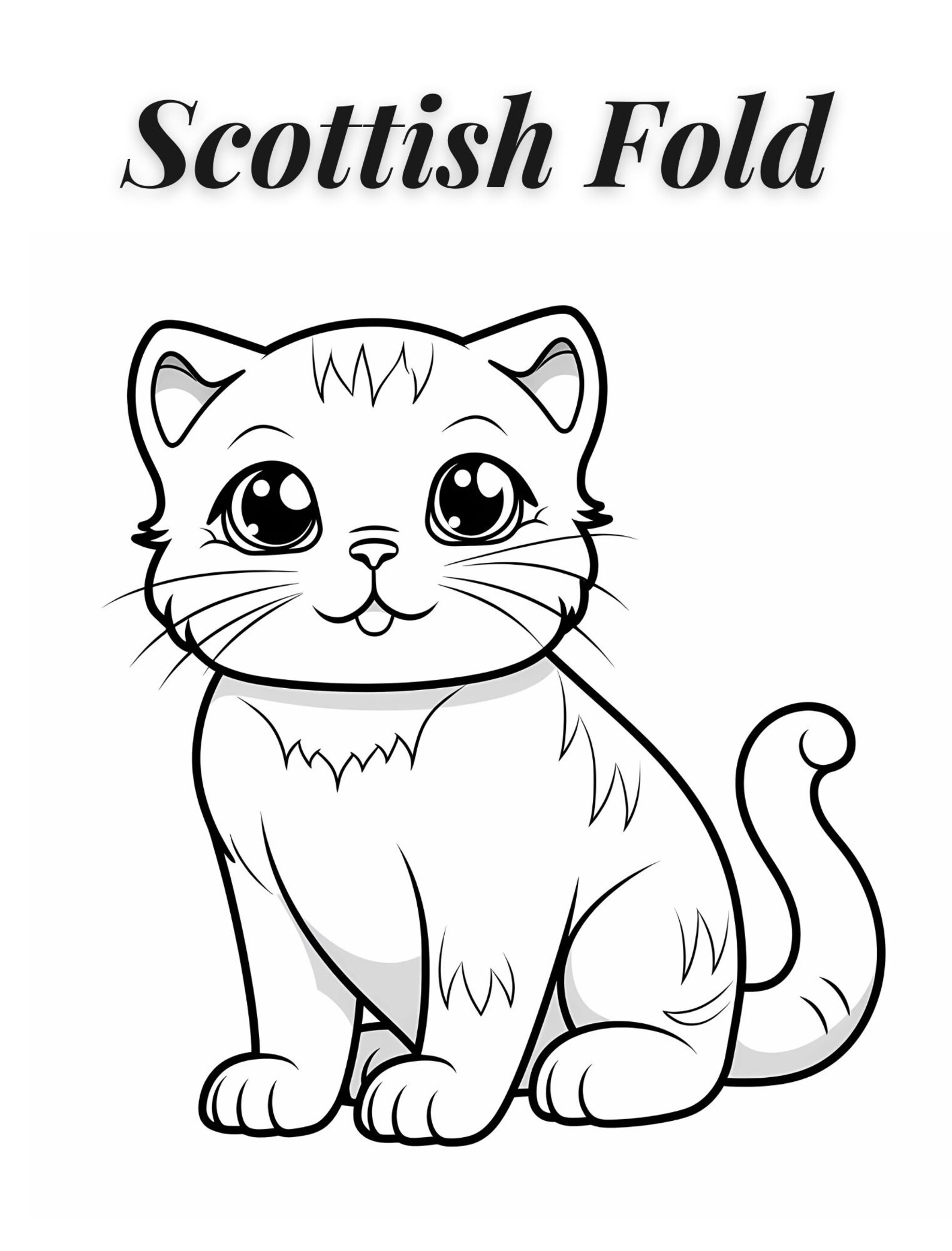 10 Enchanting Cats Coloring Pages, Printable Coloring Page, Printable ...