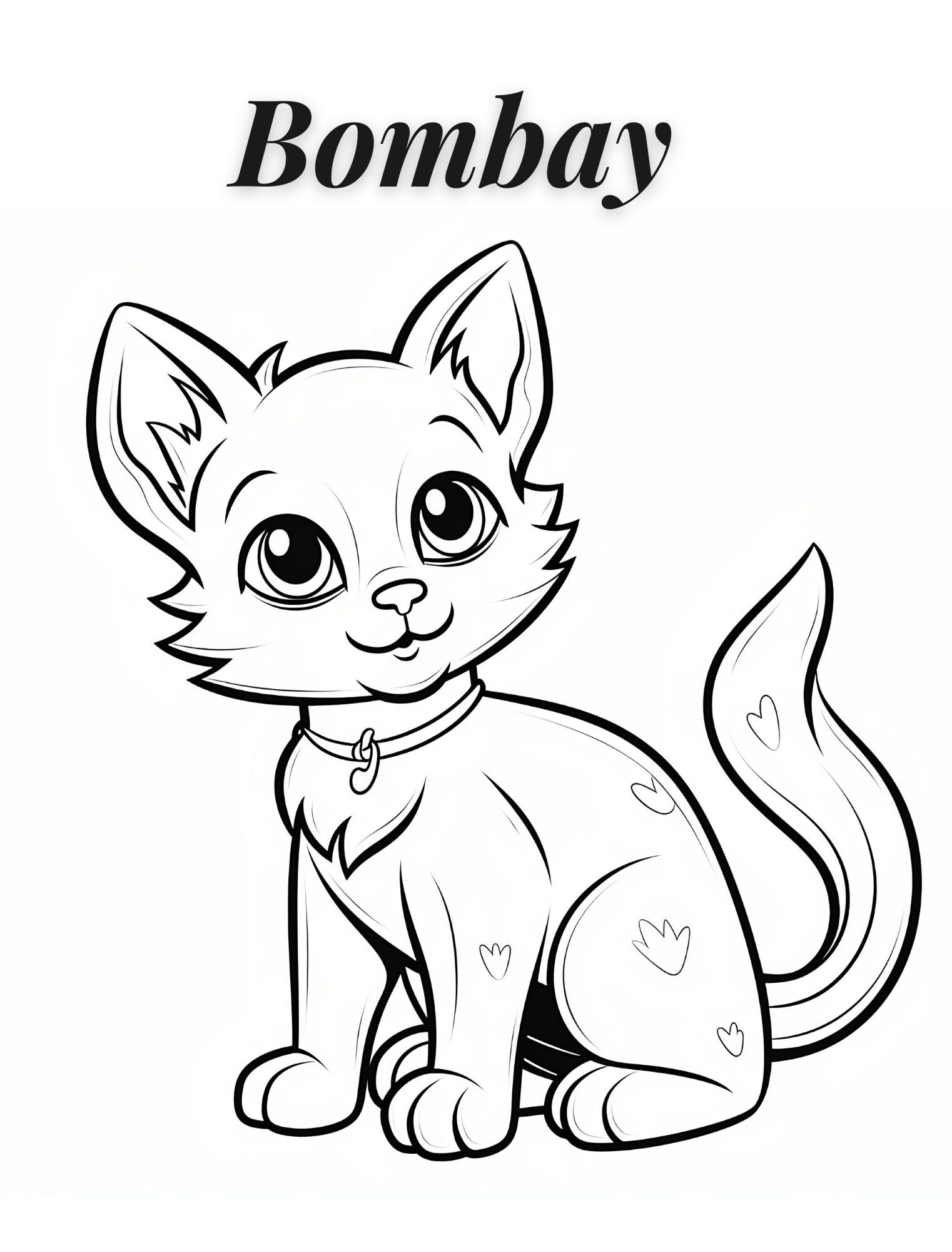 10 Enchanting Cats Coloring Pages, Printable Coloring Page, Printable ...