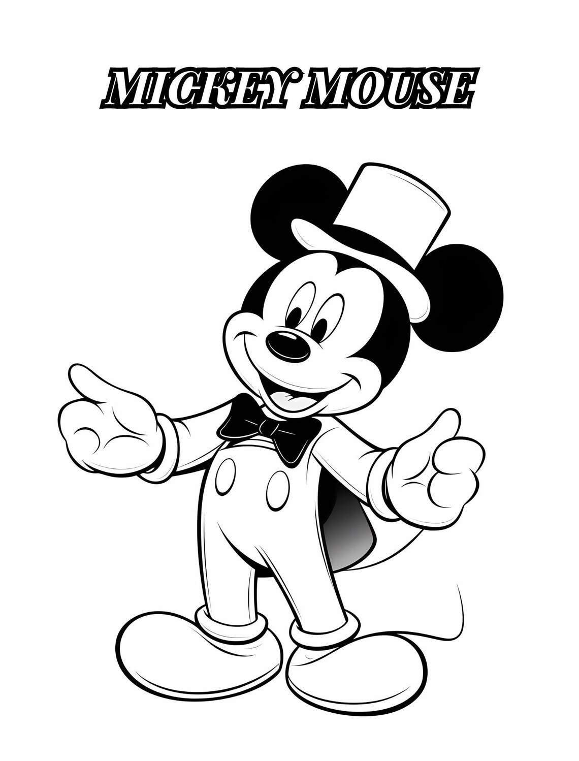 10 Cartoon Famous Characters Coloring Pages, Printable Coloring Page ...