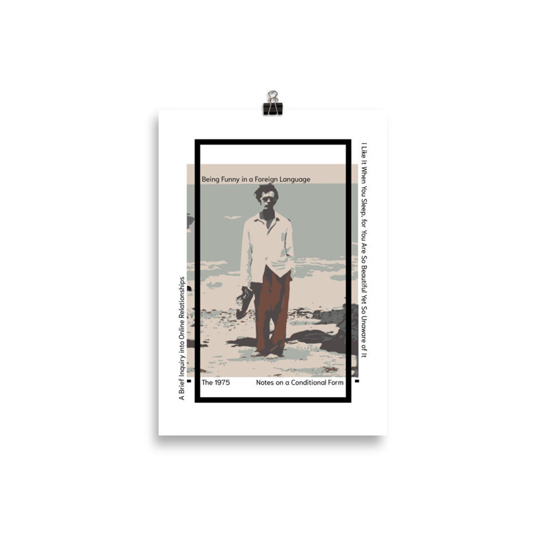 Matty Healy Art Print the 1975 Posters Merch Music - Etsy
