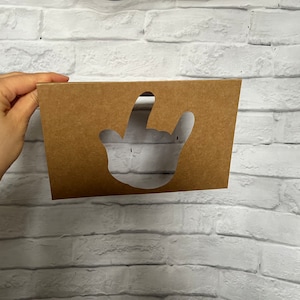 Sign Language "i Love You" Card | ASL Holographic Card | Valentine's ...