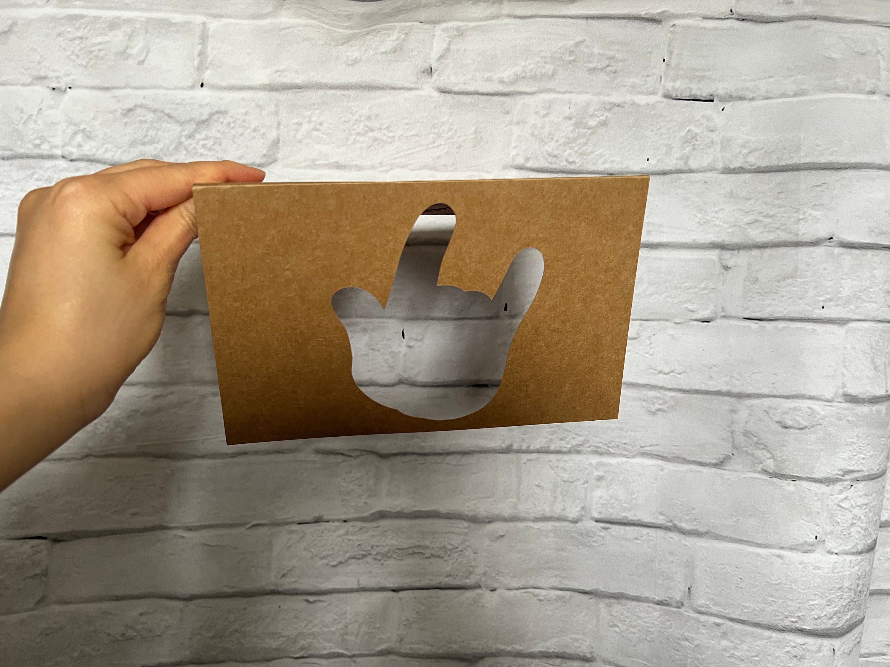 Sign Language "i Love You" Card | ASL Holographic Card | Valentine's ...