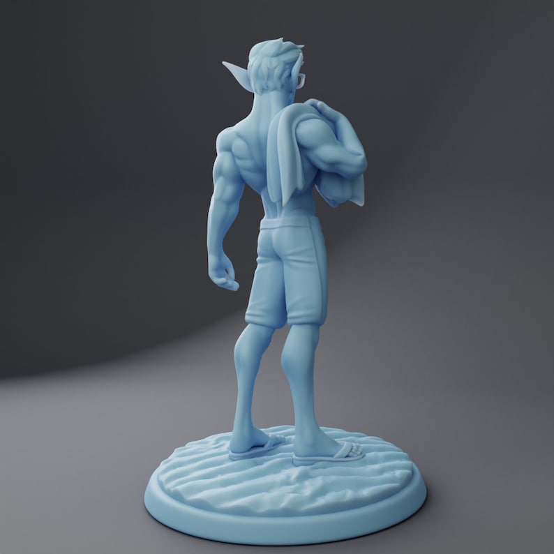 Beach Ascii 3D Printed Figure 3D Print Miniature - Etsy