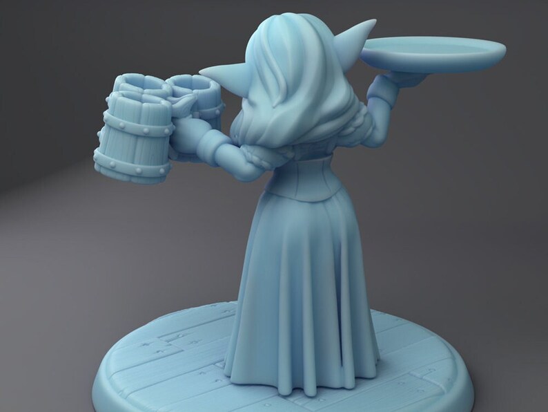 Female Miniature 3D Printed Figure 3D Print Miniature Tabletop Games ...