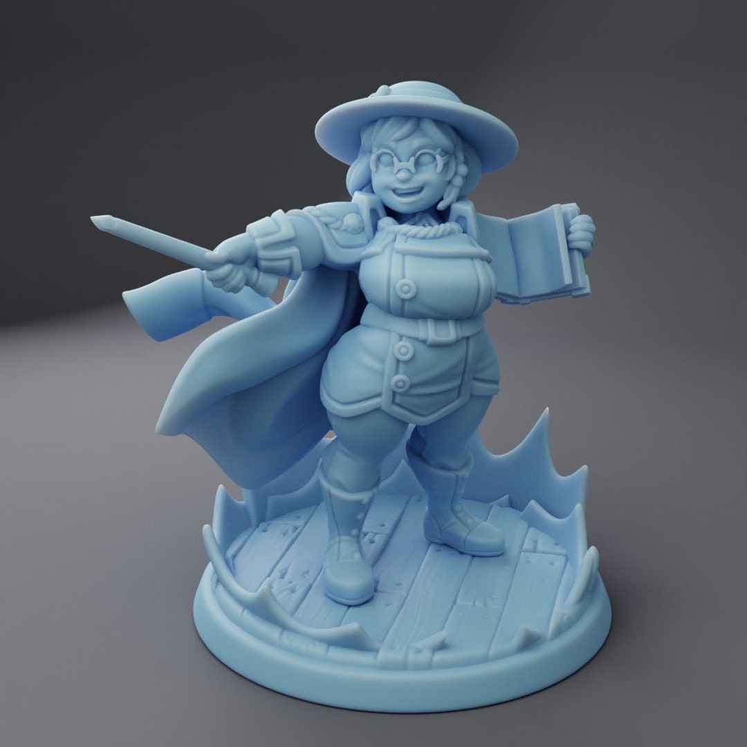 Alison 3D Printed Figure 3D Print Miniature Tabletop Games Twin Goddess ...