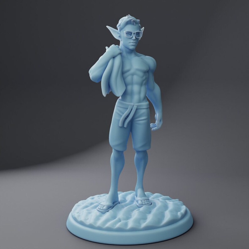 3d PRINT FIGURE Tabletop Miniatures Resin Miniatures 3d 3D Print Beach ...