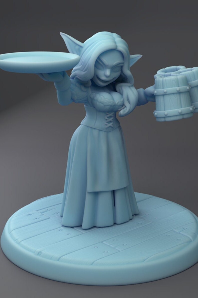 Female Miniature 3D Printed Figure 3D Print Miniature Tabletop Games ...