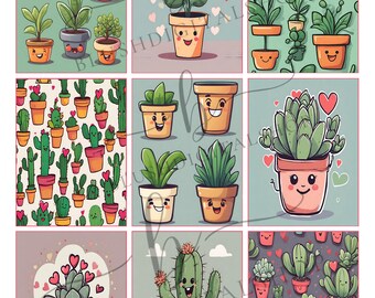 Cactus Valentines Day Cards Kids Cactus Valentine's Card Printable ...