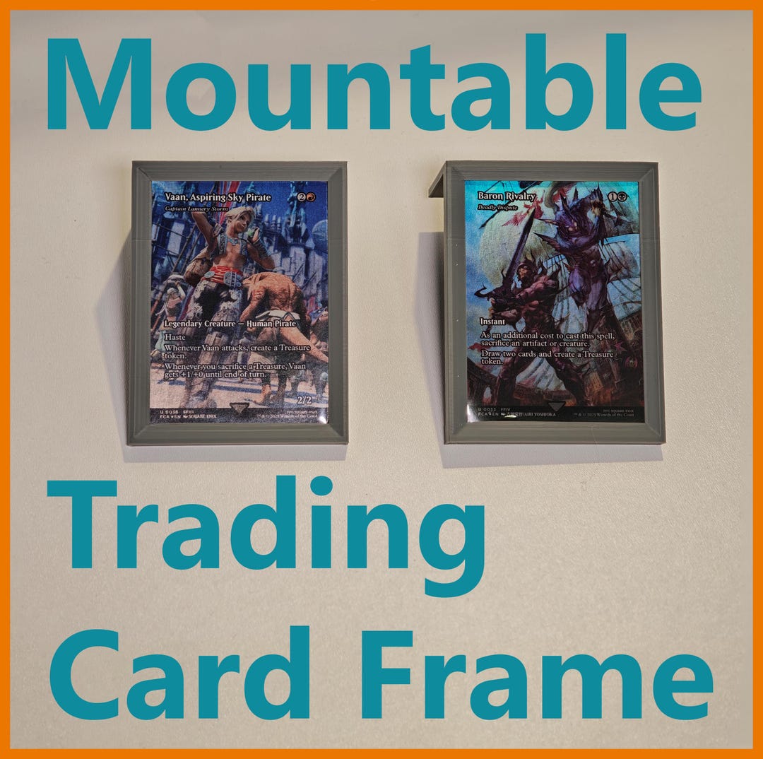 TCG Mountable Card Frame STL – for Billy Shelves From Ikea - Etsy