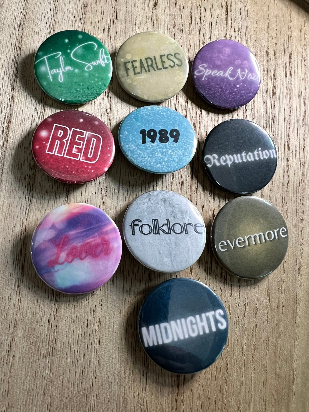 Eras Set Popstar Album 10 Pack Pin or Magnet Set, Three Styles - Etsy