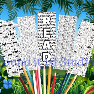 Printable Coloring Bookmarks Mega-pack! Instantly Download Over 60 ...