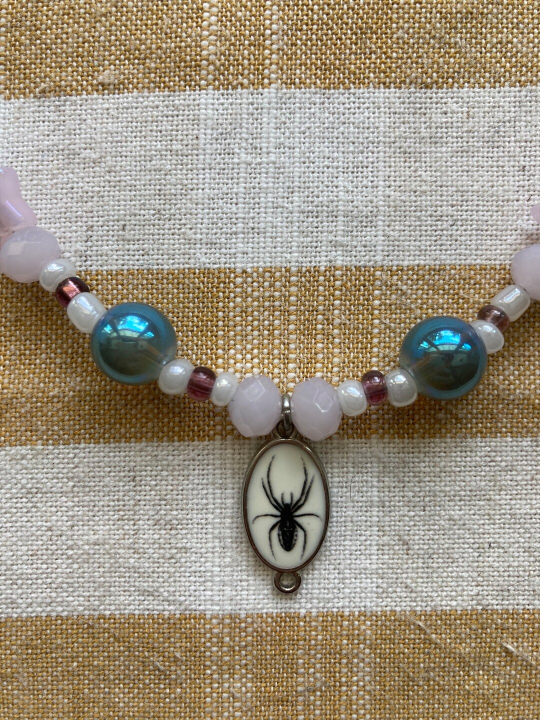 Pastel Spider Necklace - Etsy