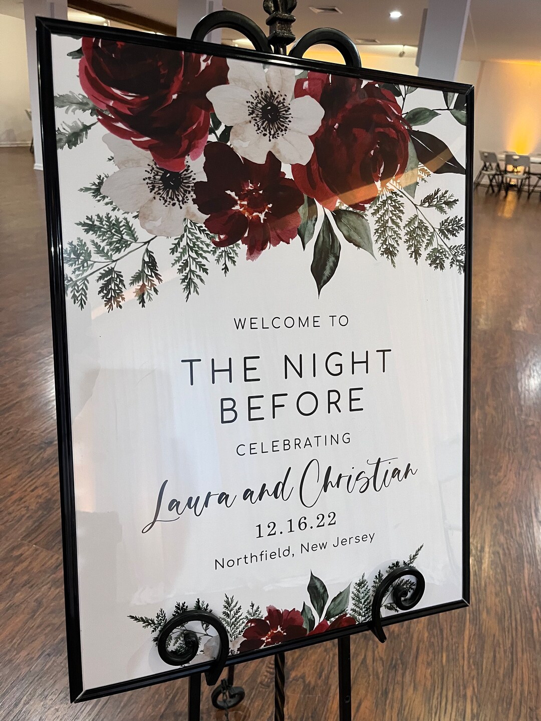 Rehearsal Dinner Sign, Rehearsal Sign, Rehearsal Dinner Wedding Sign ...