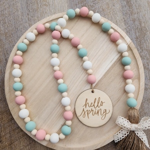 Spring Bead Garland - Etsy