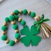 St. Patrick's Day 4 Leaf Clover Garland - Etsy