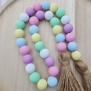 Pastel Easter Bead Garland - Etsy
