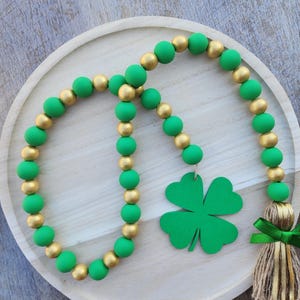 St. Patrick's Day 4 Leaf Clover Garland - Tiered Tray Decor - Farmhouse ...
