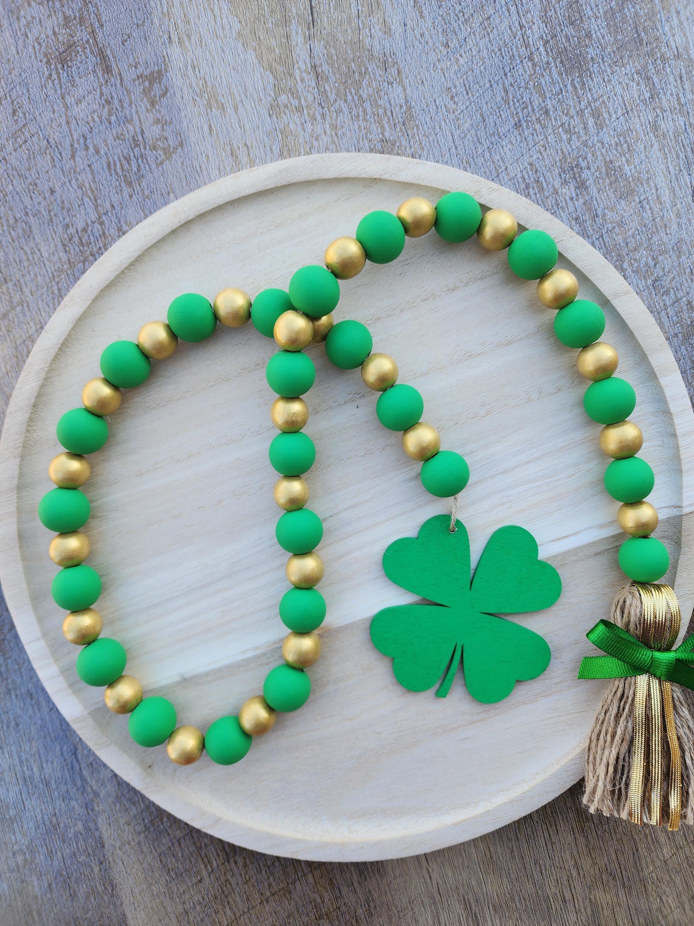 St. Patrick's Day 4 Leaf Clover Garland - Tiered Tray Decor - Farmhouse ...