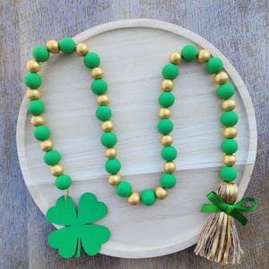 St. Patrick's Day 4 Leaf Clover Garland - Tiered Tray Decor - Farmhouse ...