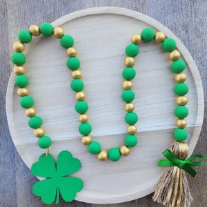 St. Patrick's Day 4 Leaf Clover Garland - Tiered Tray Decor - Farmhouse ...