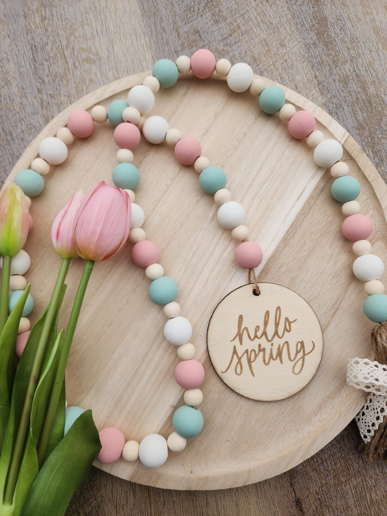 Spring Bead Garland - Etsy