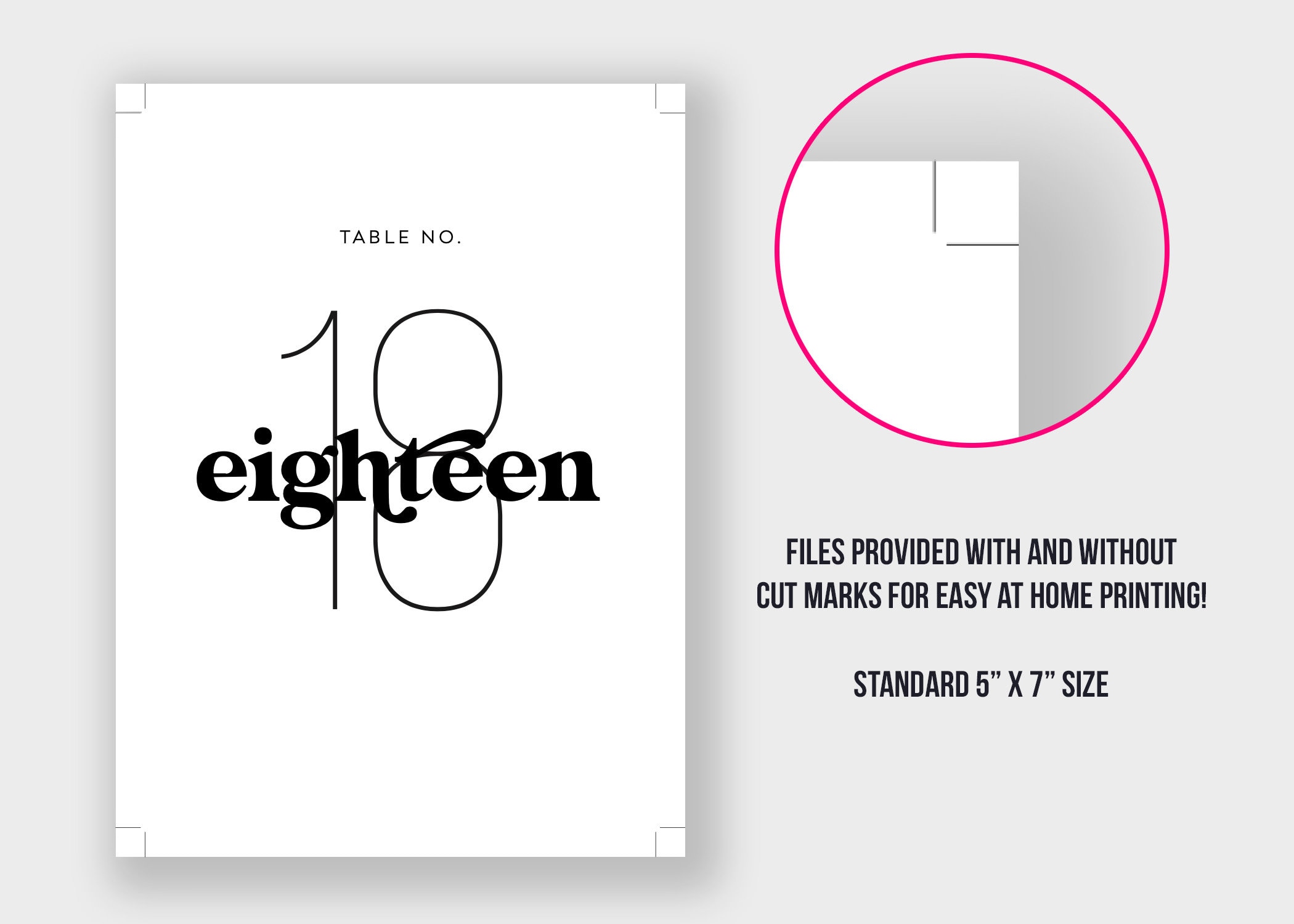 Printable Table Numbers - Unique Design - Etsy
