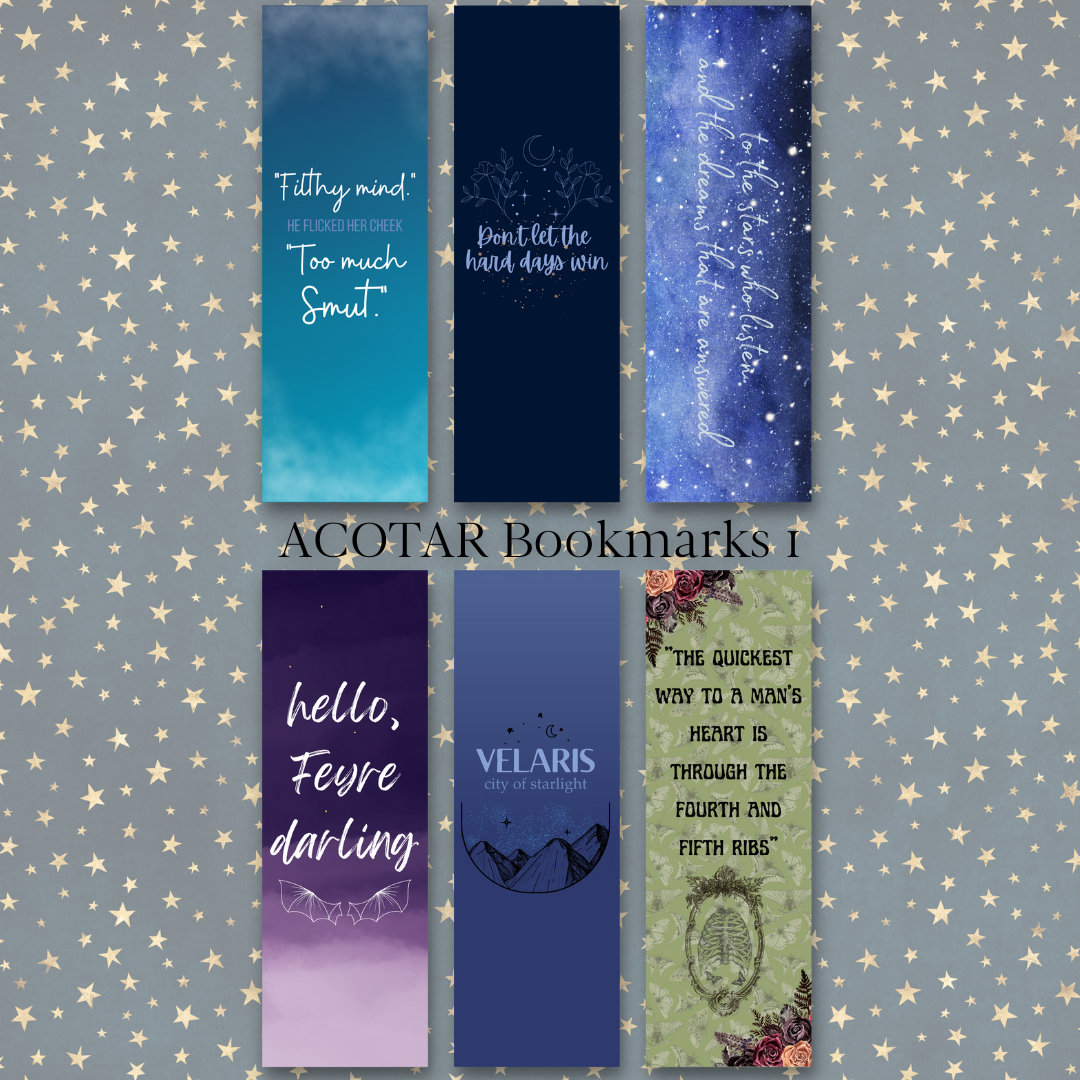 ACOTAR Digital Bookmarks Set 1 - Etsy