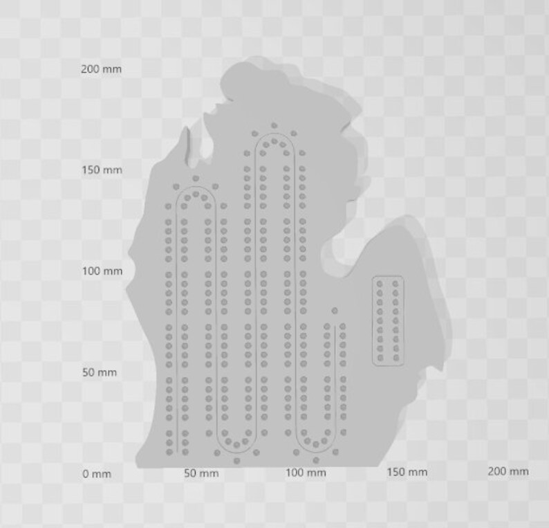 Michigan Cribbage Bored Digital File - Etsy