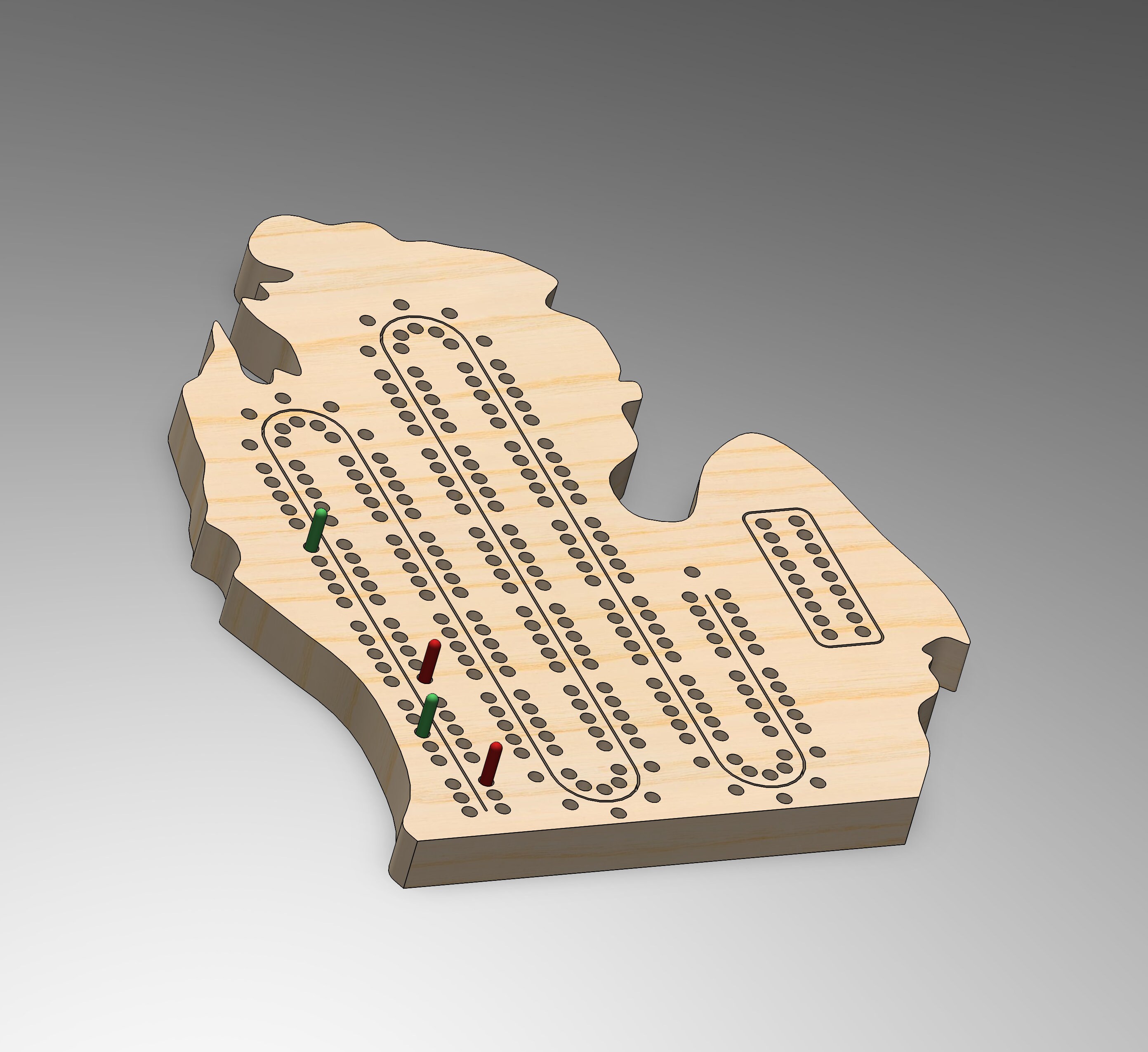 Michigan Cribbage Bored Digital File - Etsy