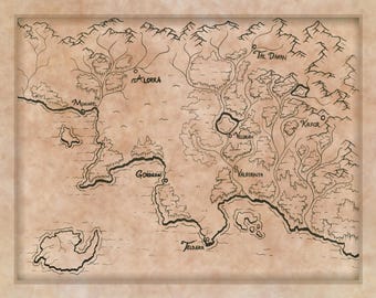 Ansalon, Fantasy Map, Fantasy Map Illustration, Fantasy Map Maker, Art ...