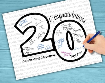 40th Work Anniversary, Celebrating 40 Years of Service, Card ...