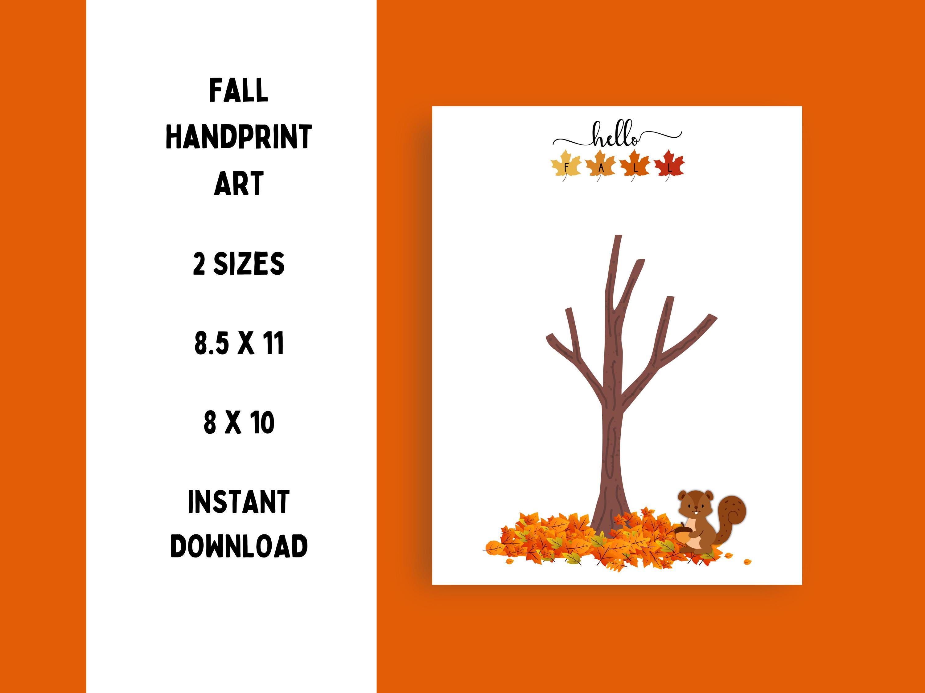 Fall Handprint Craft for Kids | Printable Keepsake Craft | Handprint ...