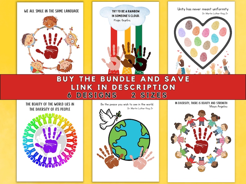 Handprint Keepsake Craft, Kindness & Diversity Kids Art, Black History ...