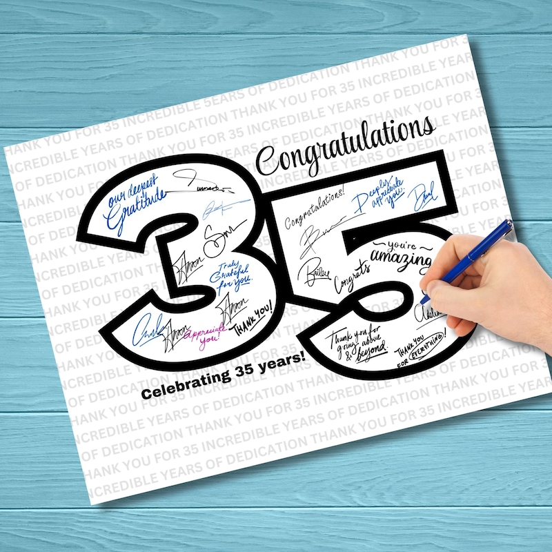 35 Work Anniversary - Etsy