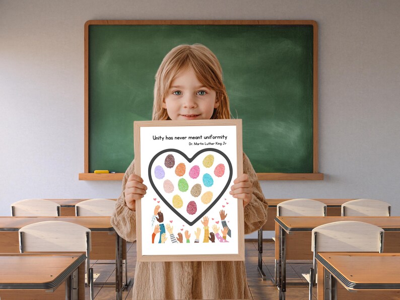 MLK Day Handprint Keepsake Craft, Black History Month Art, Diversity ...
