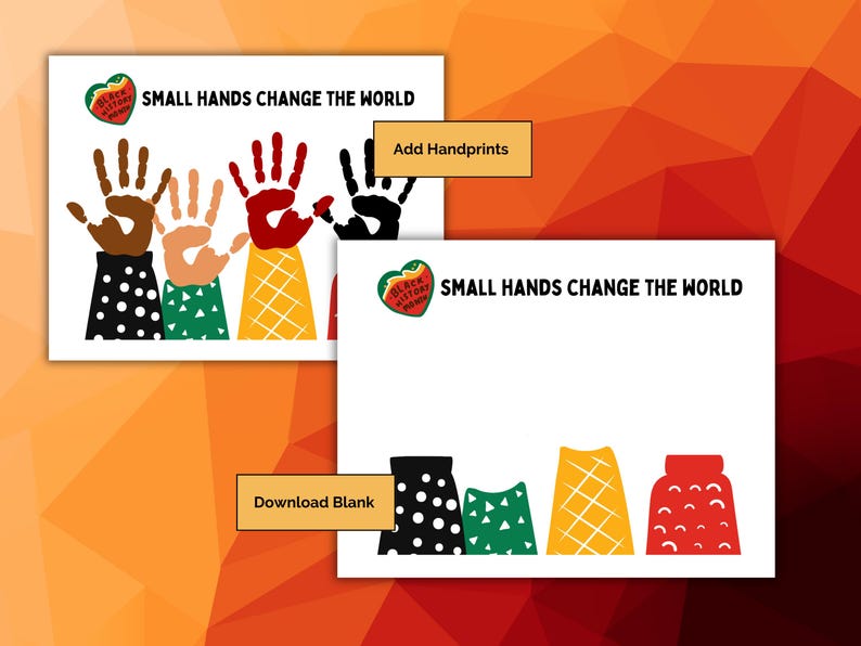Black History Month Handprint Keepsake, Diversity Handprint, MLK Day ...