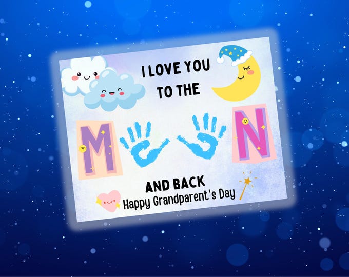 Grandparents Day Handprint, Grandparents Day Craft, Mom Birthday ...