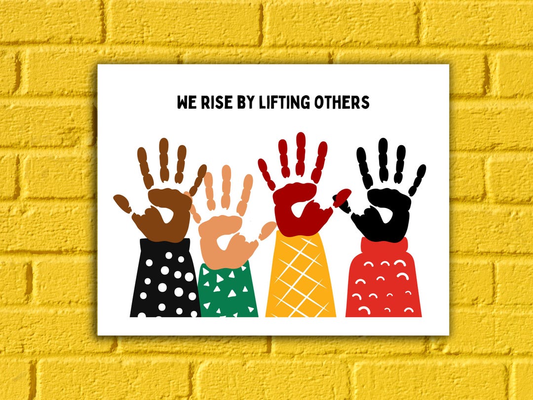 Diversity Handprint, MLK Day Handprint Keepsake Craft, Black History ...