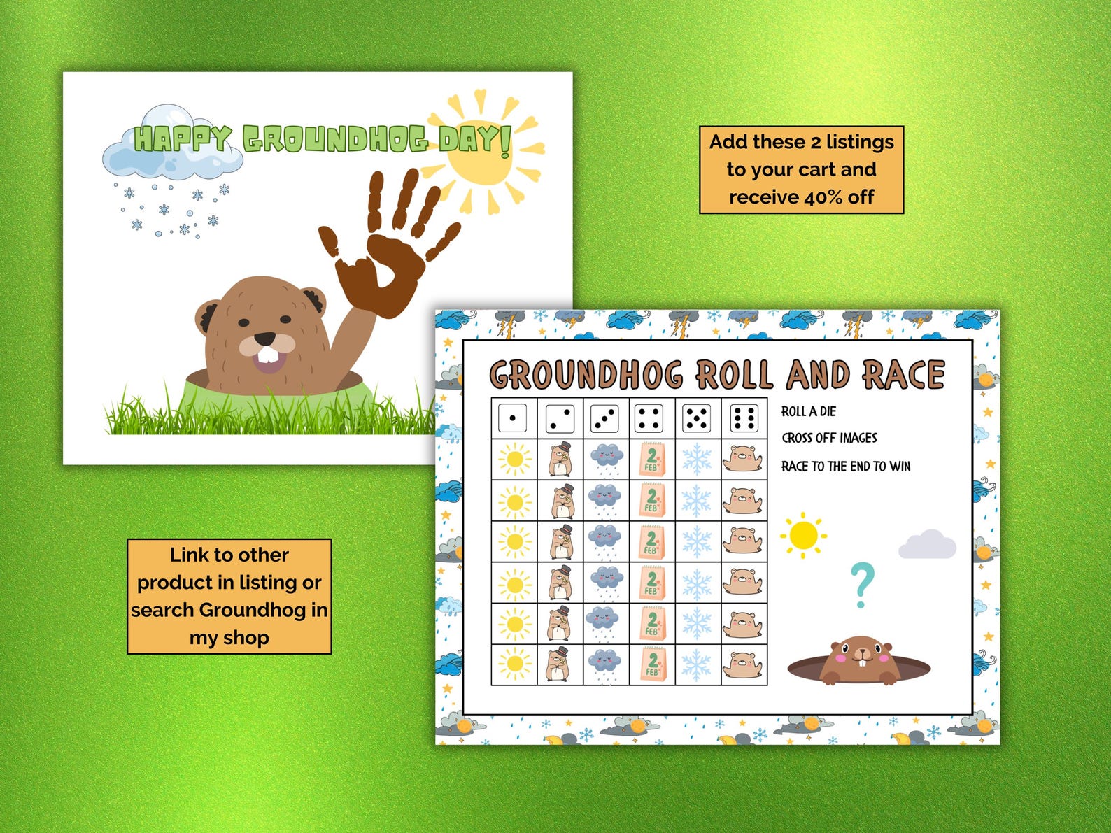 Groundhog Day Handprint Keepsake Craft, Preschool, Toddler Craft ...