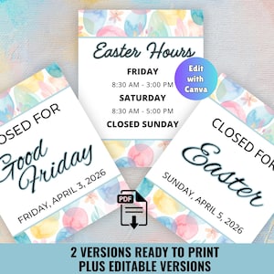 Good Friday Sign Closed - Etsy