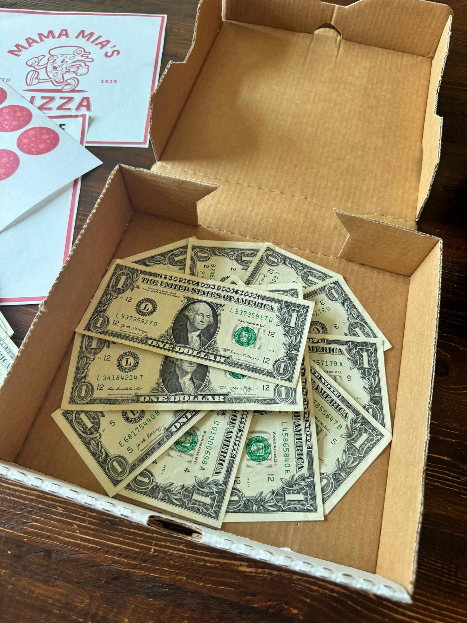 Printable Money Pizza Gift Box, Unique Money Gifts, Pizza Lover Gift ...